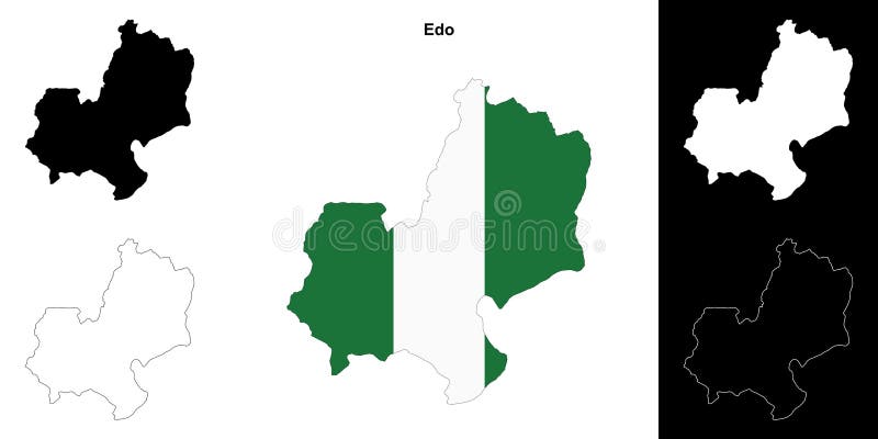 Edo outline map stock vector. Illustration of outline - 356522488