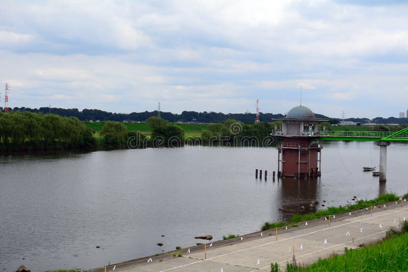 Edo River, Tokyo, Japan stock photo. Image of japanese - 75597348