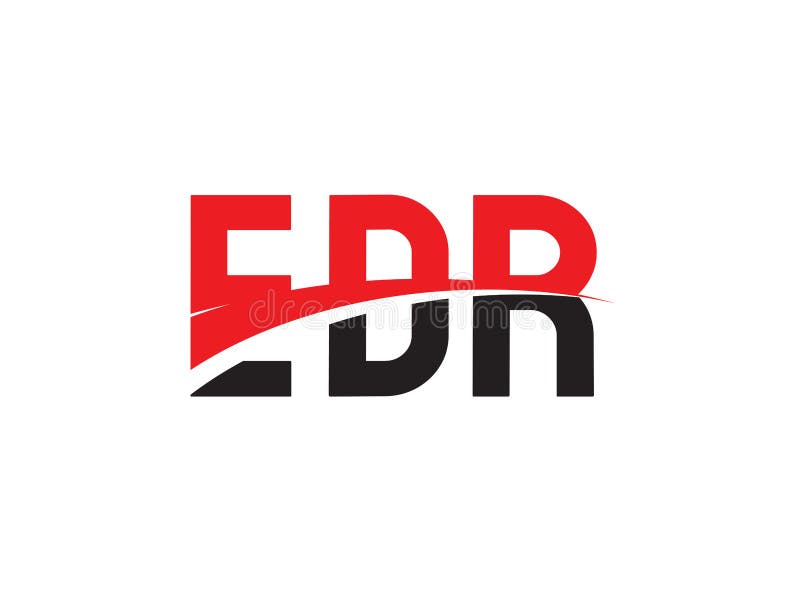 EDR Letter Initial Logo Design Vector Illustration Stock Vector ...