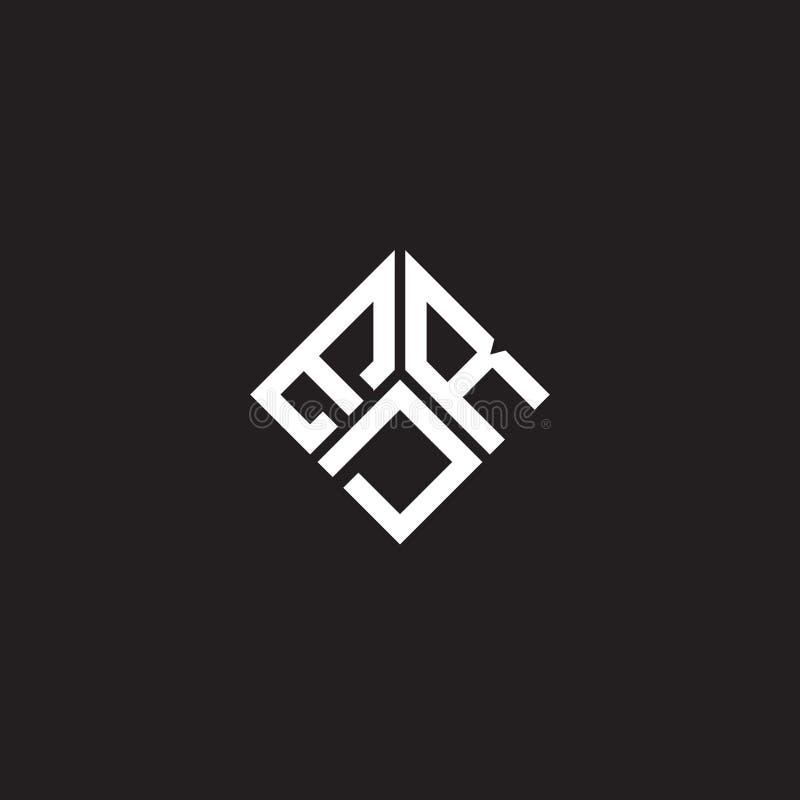 EDR Letter Logo Design on Black Background. EDR Creative Initials ...