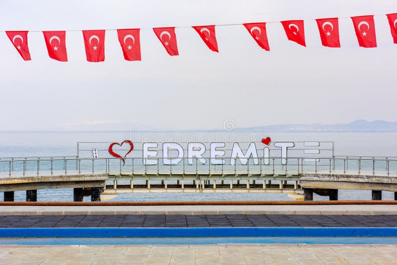 A View of Edremit Gulf Towards Lesvos... Stock Image - Image of edge ...