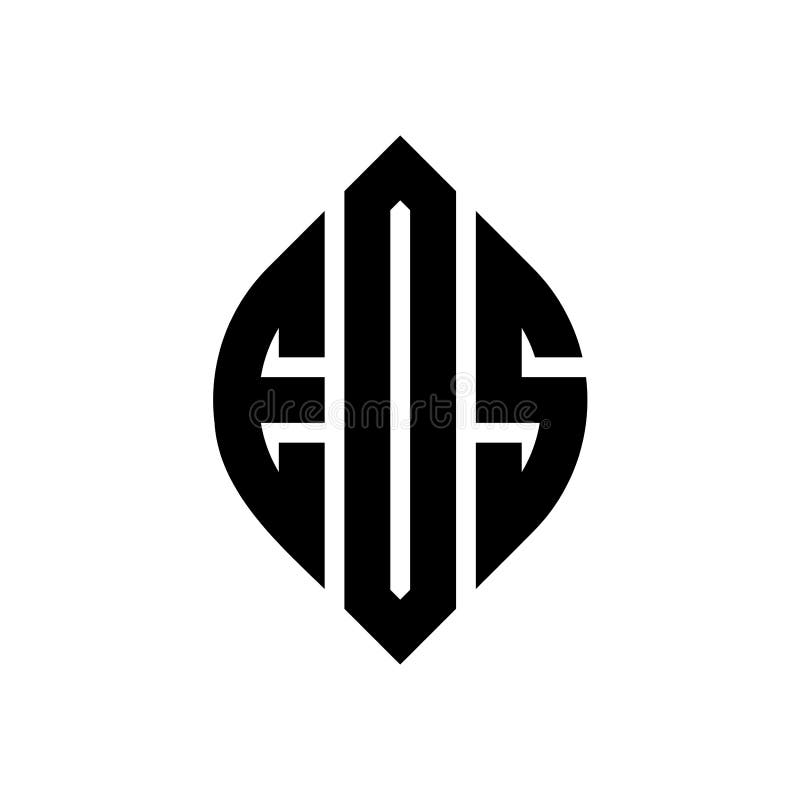 EDS Circle Letter Logo Design with Circle and Ellipse Shape. EDS ...