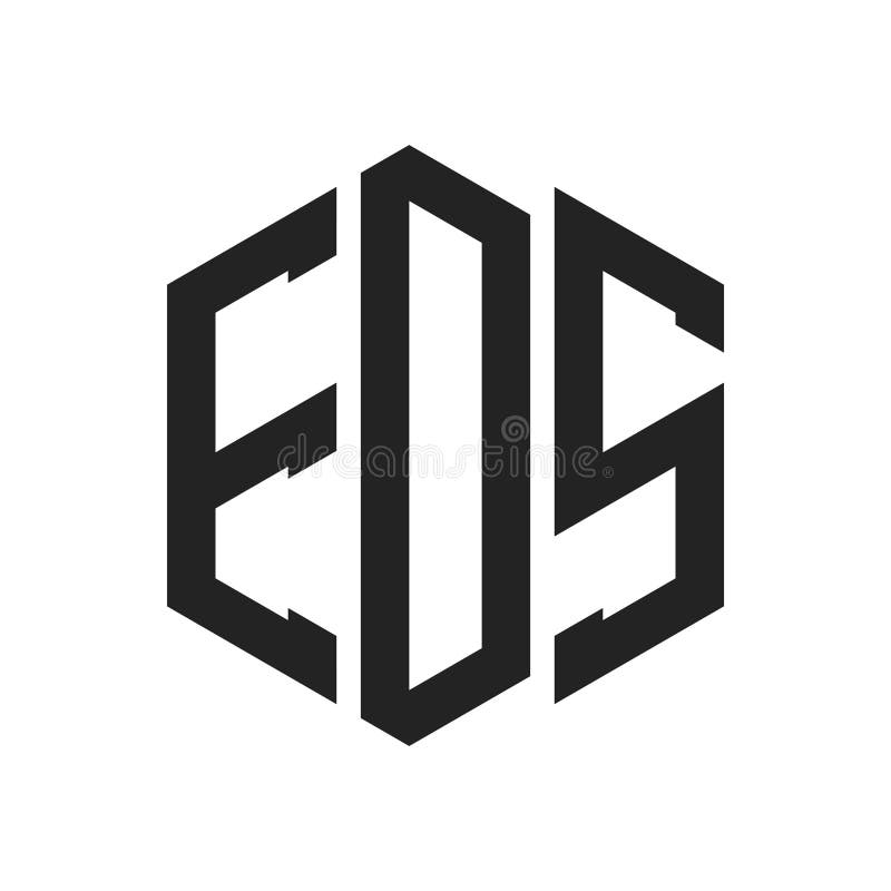 EDS Logo Design. Initial Letter EDS Monogram Logo Using Hexagon Shape ...