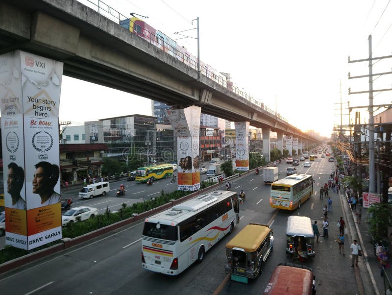 Edsa Avenue in Quezon City, Philippines Editorial Photography - Image ...