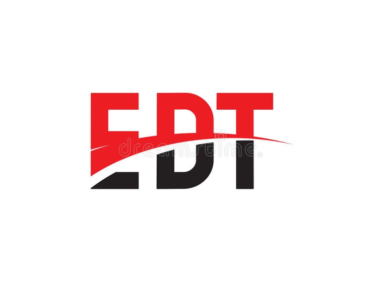 EDT Letter Initial Logo Design Vector Illustration Stock Vector ...