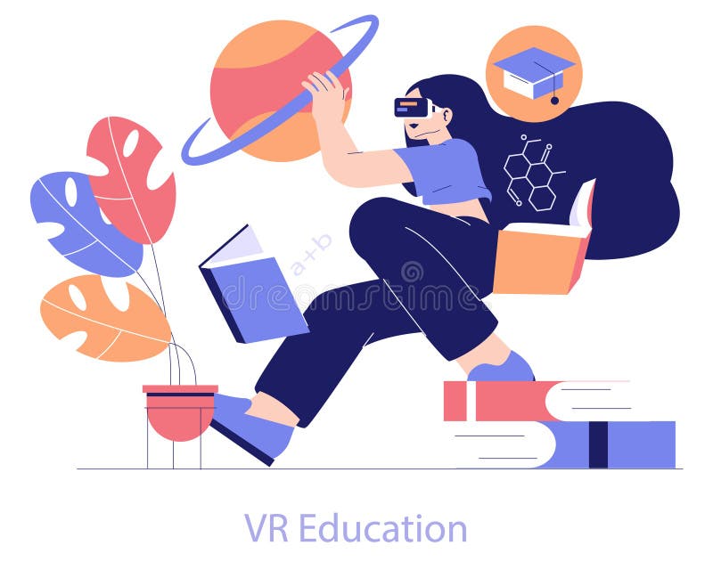 Edtech. Flat Vector Illustration Stock Illustration - Illustration of innovation, gadget: 351844548