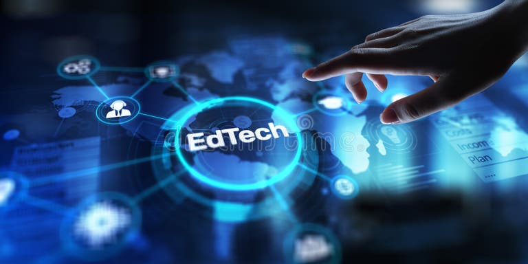EdTech Educational Technology Enhancing Learning through Digital Tools, Projection on a Virtual ...