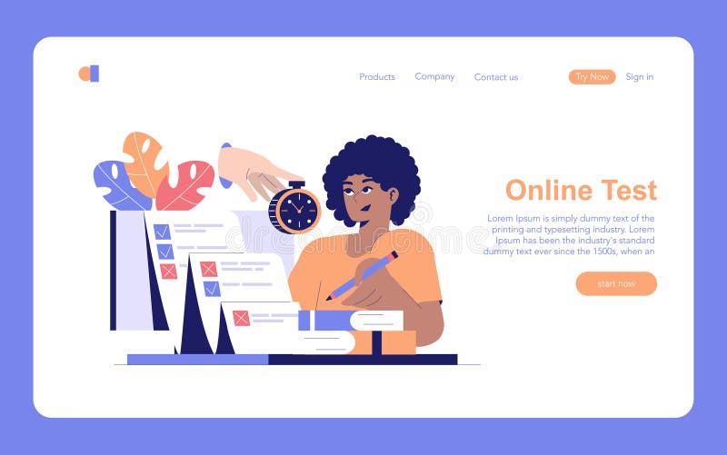 Edtech. Flat Vector Illustration Stock Vector - Illustration of assessment, progress: 350082853