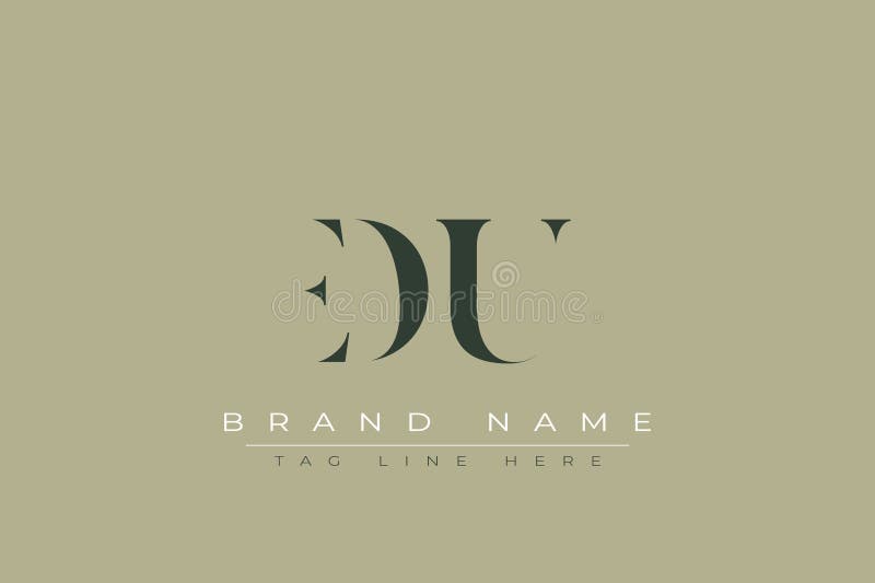 EDU Abstract Letter Logo Design Stock Vector - Illustration of business ...