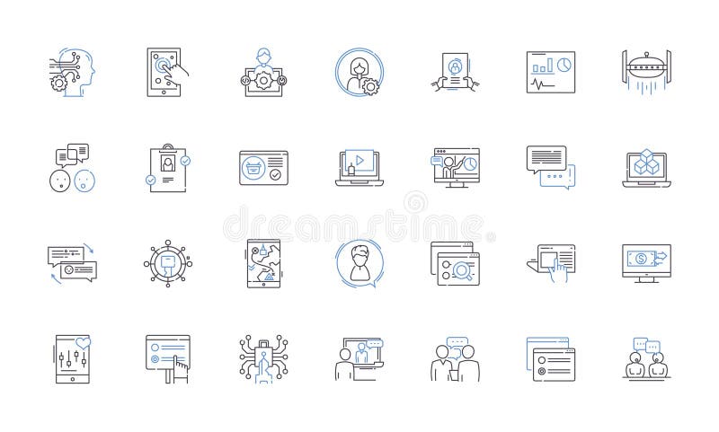 Educating Line Icons Collection. Learning, Teaching, Instruction ...