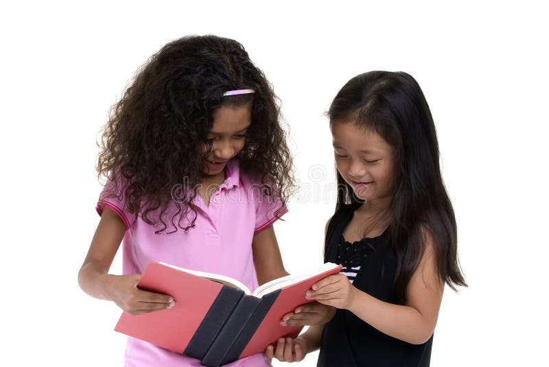 Diverse children reading stock image. Image of facial - 30475097