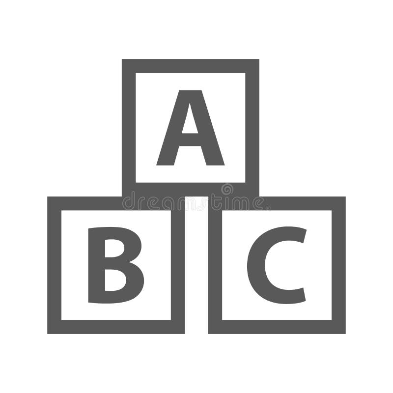 Abc Blocks Icon Stock Illustrations – 2,783 Abc Blocks Icon Stock ...