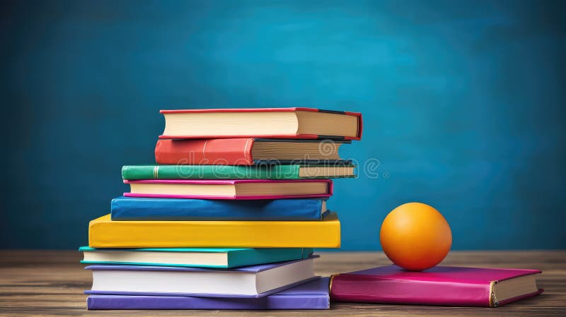 Education Back To School Books Stock Illustration - Illustration of ...