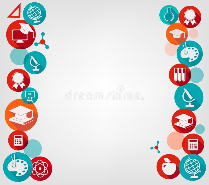 Colorful Education Seamless Pattern Background Stock Vector ...