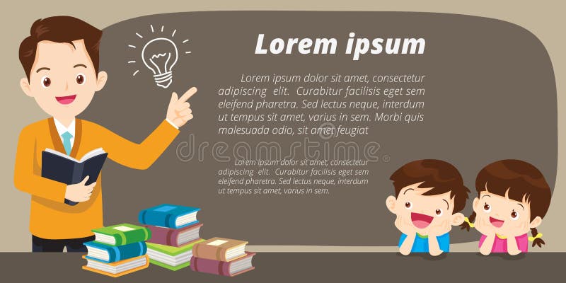 Education Banner Background Stock Vector - Illustration of looking ...