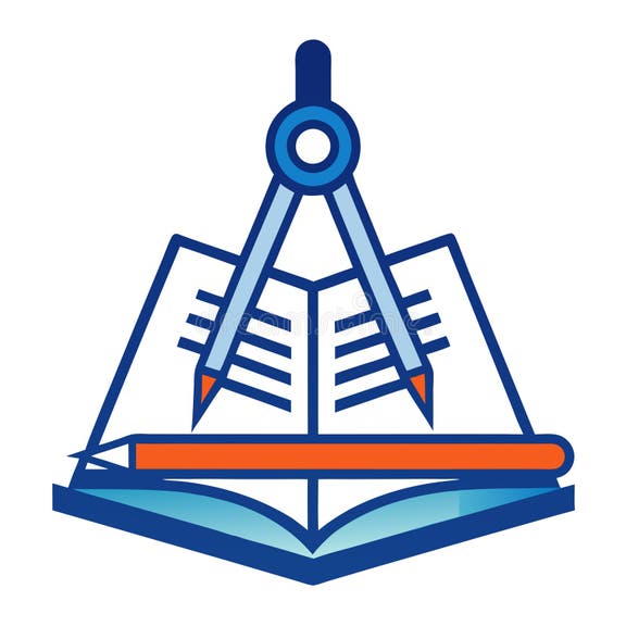 Education Blueprint: Compass, Pencil, and Book Symbolizing Learning and ...