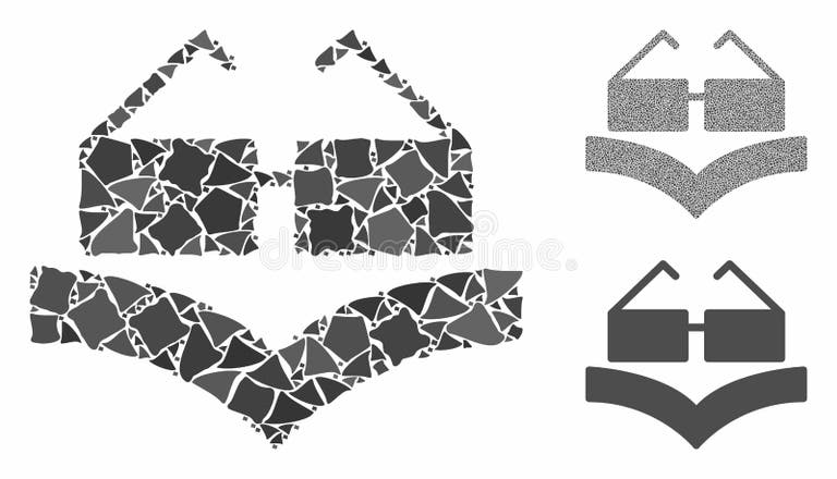 Education Book Composition Icon of Humpy Pieces Stock Vector ...