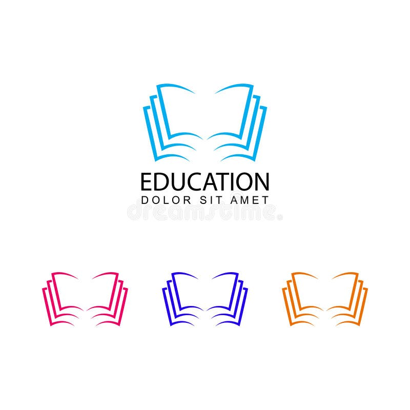 Education Book Logo Template Design Vector Stock Vector - Illustration ...