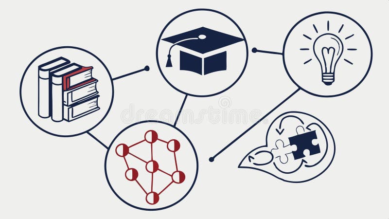 Education Books and Diagram, Knowledge and Learning Resources Concept ...