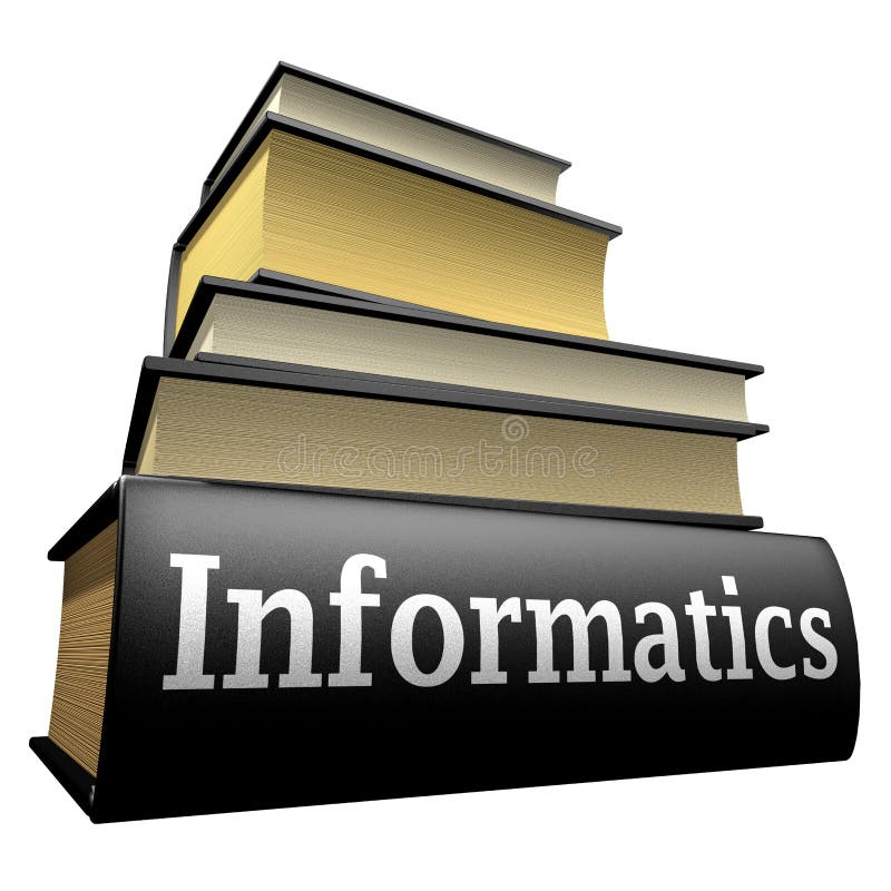 Education Books - Informatics Stock Illustration - Illustration of ...