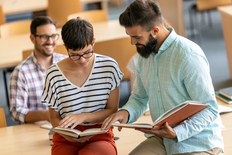 Education Campus Friendship People Concept. Group of Happy Students ...