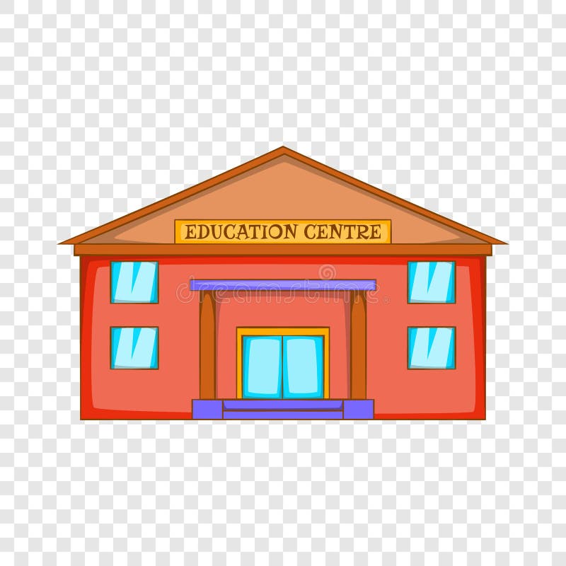 Education Centre Building Icon, Cartoon Style Stock Vector ...