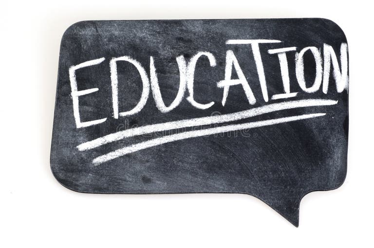 Education on Chalkboard stock image. Image of chalk, black - 15081089