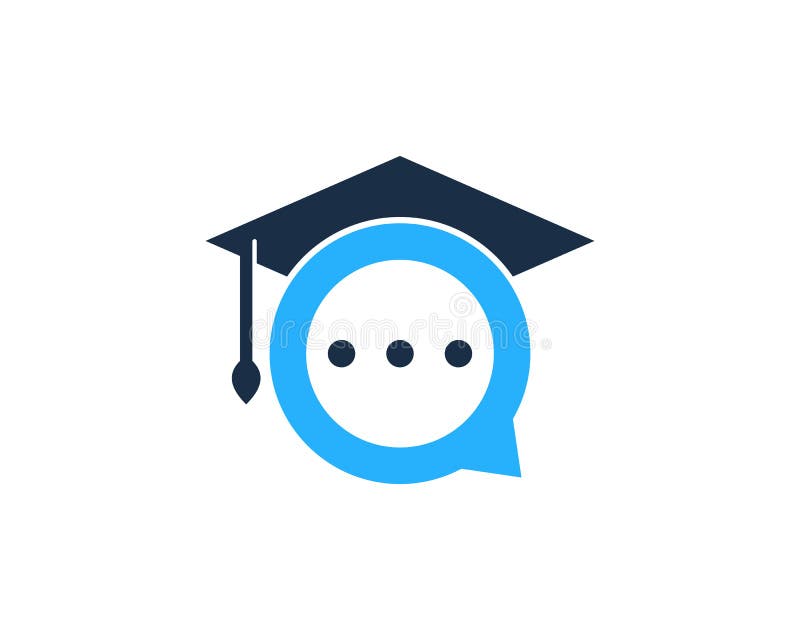 Education Chat Icon Logo Design Element Stock Vector - Illustration of ...