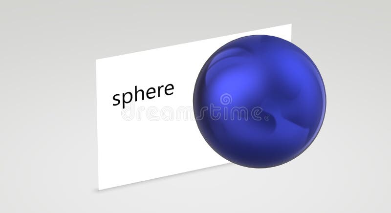Education for Children Geometric Figure Sphere 3d Rendering Stock ...
