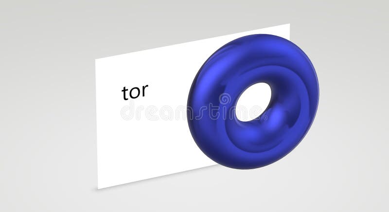 Education for Children Geometric Figure Tor 3d Rendering Stock ...