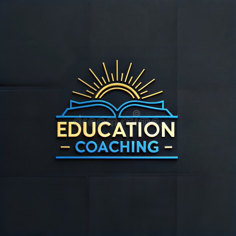 Education Coaching Logo with Open Book and Rising Sun Stock ...