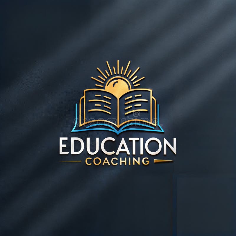 Education Coaching Logo with Open Book and Rising Sun Stock ...