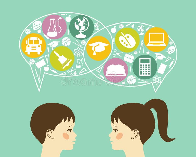 Education Concept of Children Stock Illustration - Illustration of ...