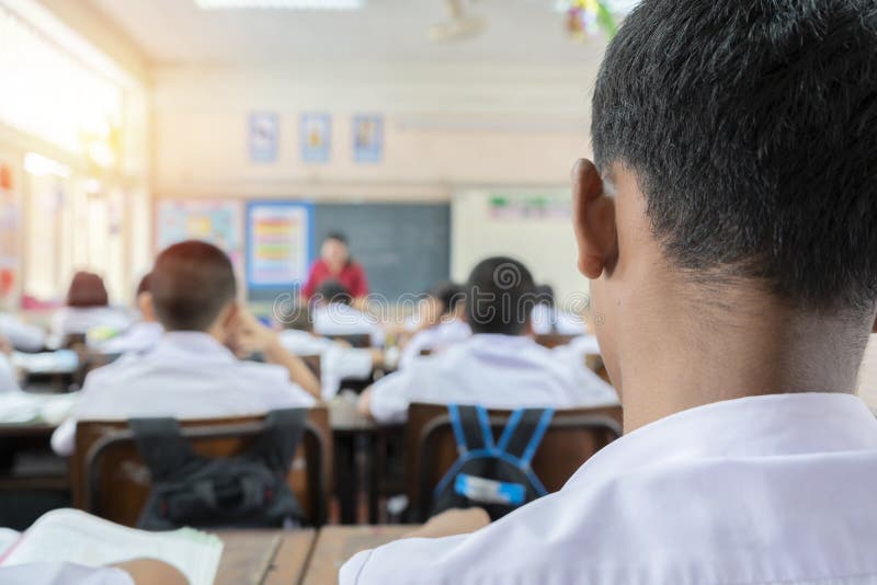 Education Concept. the Classroom Environment in Which the Students are ...