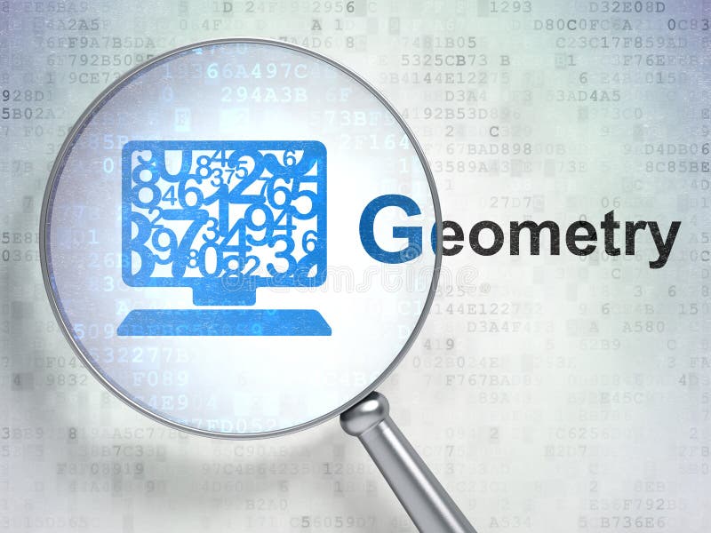 Geometry Word Cloud Collage, Education Concept Background Stock ...