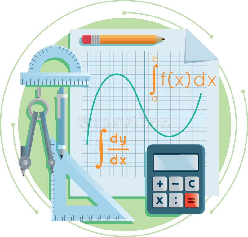 Calculus Concept Design. Vector Illustration Decorative Design Stock ...