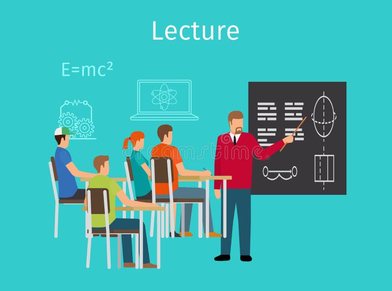 Education Concept Learning and Lectures Icon Stock Vector ...