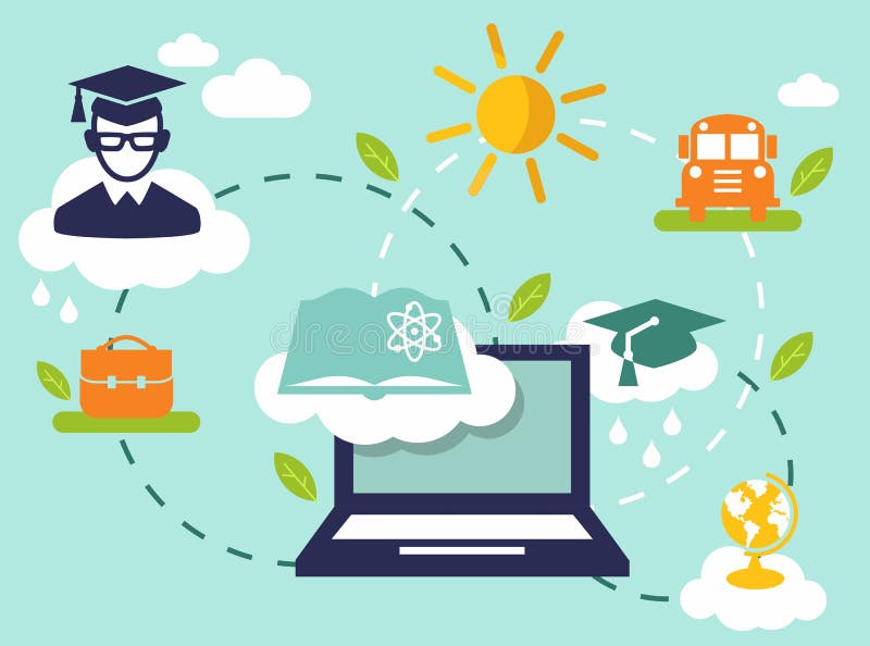 Education concept stock illustration. Illustration of brush - 45379508