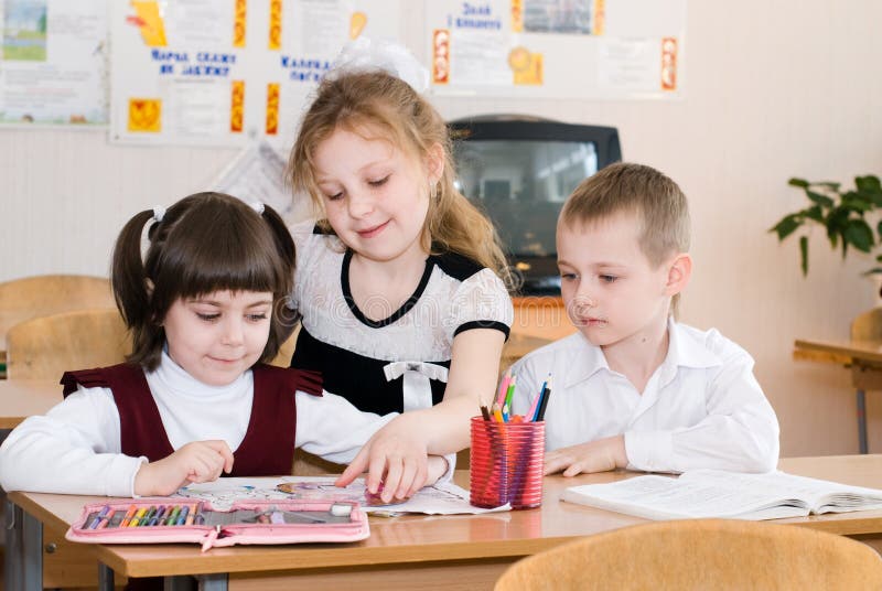 Education Concept - School Students at the Class Stock Photo - Image of ...