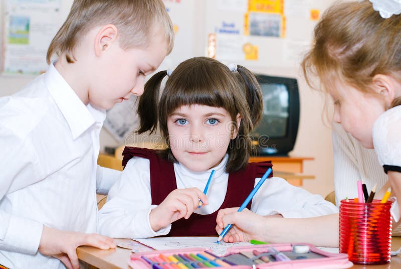 Education Concept - School Students at the Class Stock Photo - Image of ...