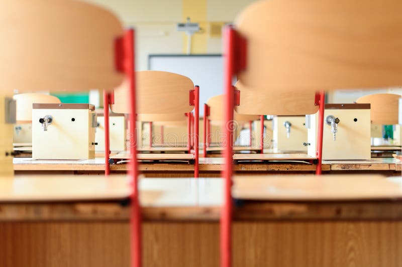 Education Concept. Science Laboratory Classroom. Stock Photo - Image of ...