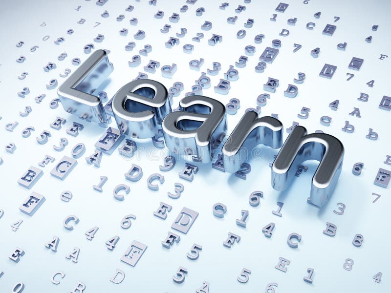Education Concept: Silver New Skills on Digital Stock Illustration ...