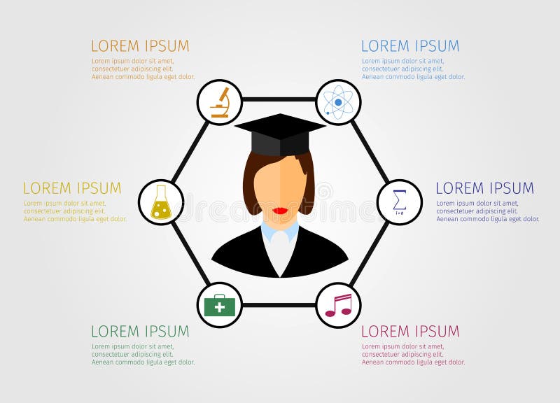 Education Concept Student Vector Art. Stock Vector - Illustration of ...