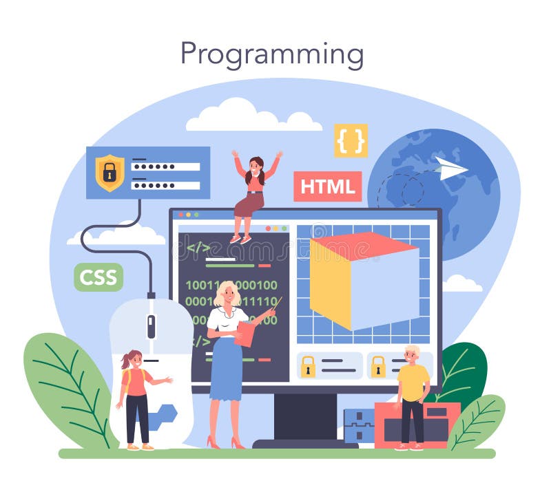 How To Create a Website. Web Banner Concept Stock Vector - Illustration ...