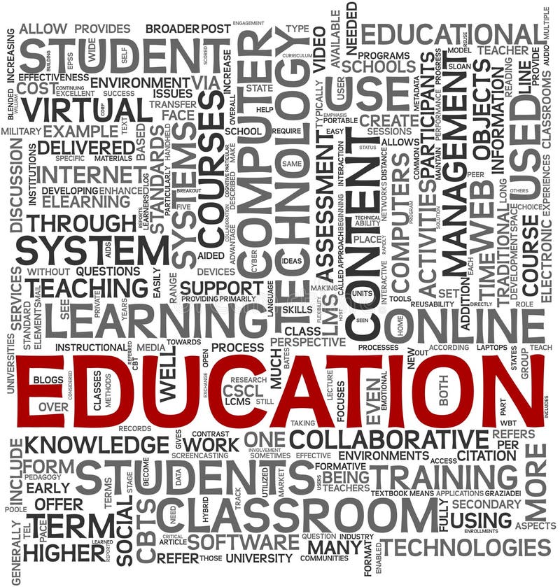 Learning Concept in Tag Cloud Stock Illustration - Illustration of ...