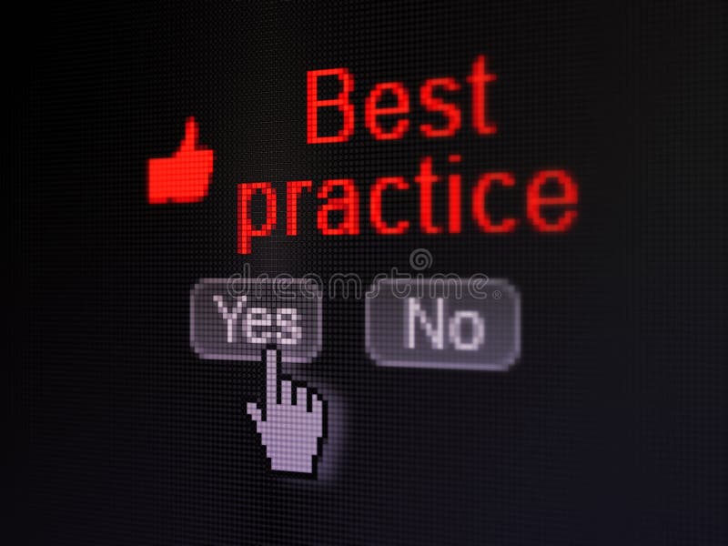 Best practice ahead sign stock illustration. Illustration of background ...