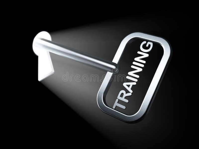 Education Concept: Blue Training on Digital Background Stock Photo ...