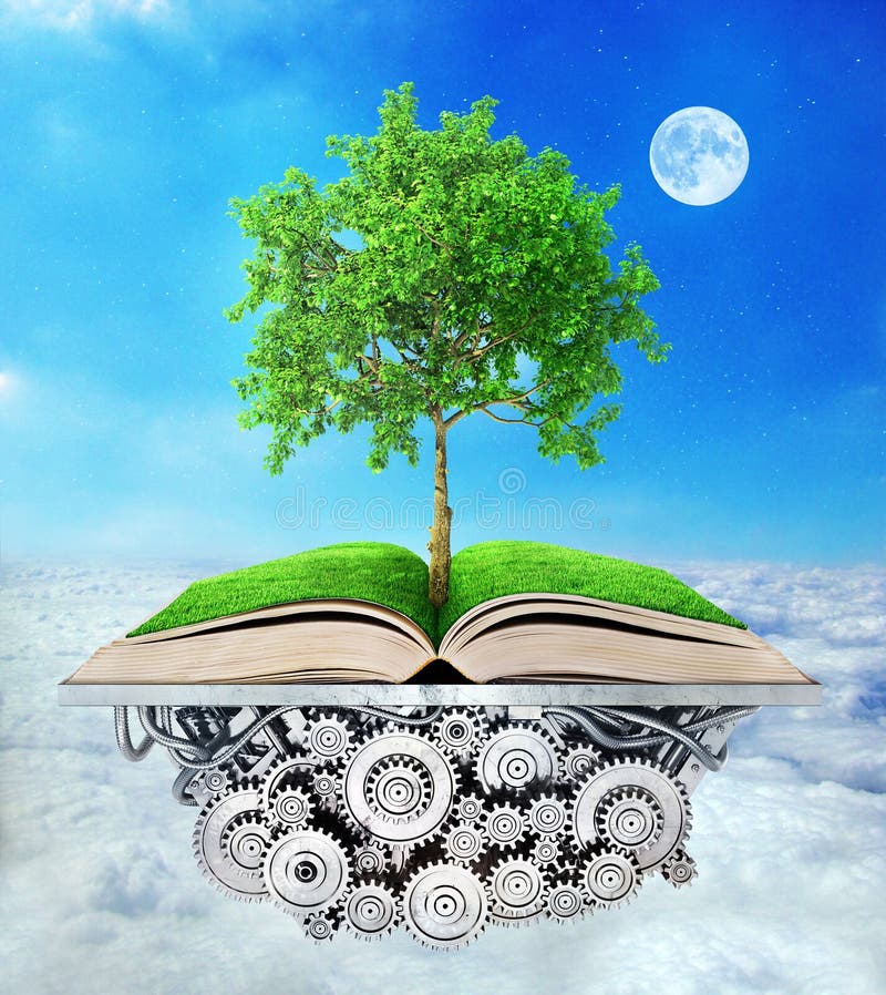 Education Concept. Tree of Knowledge Grows Stock Photo - Image of ...