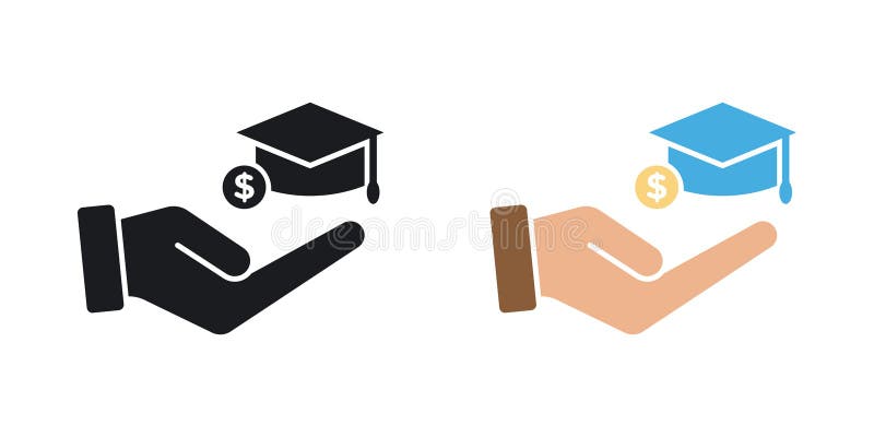 Education cost icon vector stock vector. Illustration of finance ...