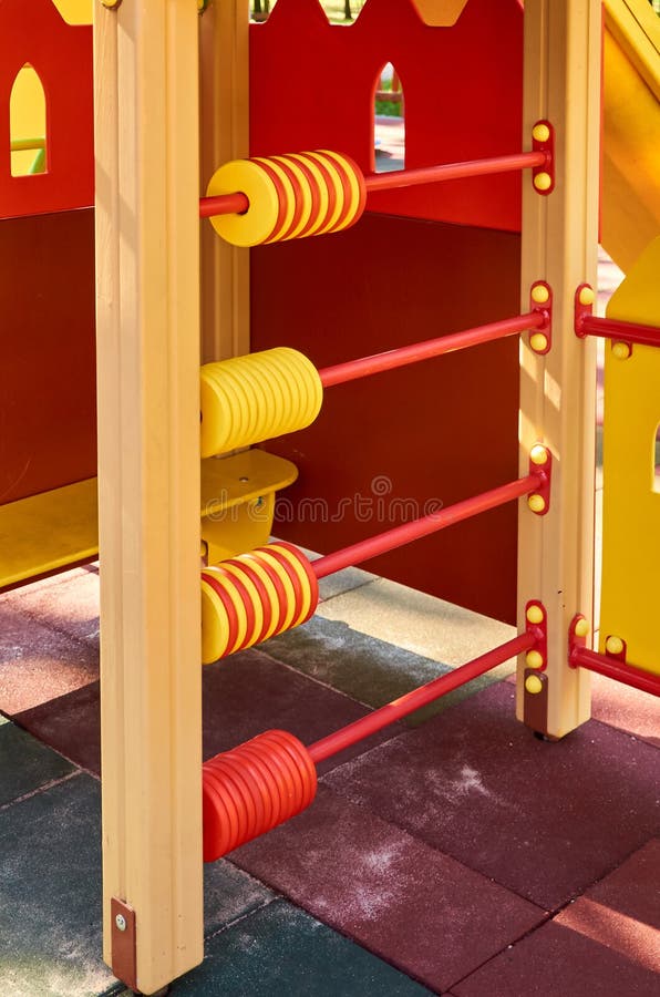 Education Counts for Children in the Public Playground Stock Image ...